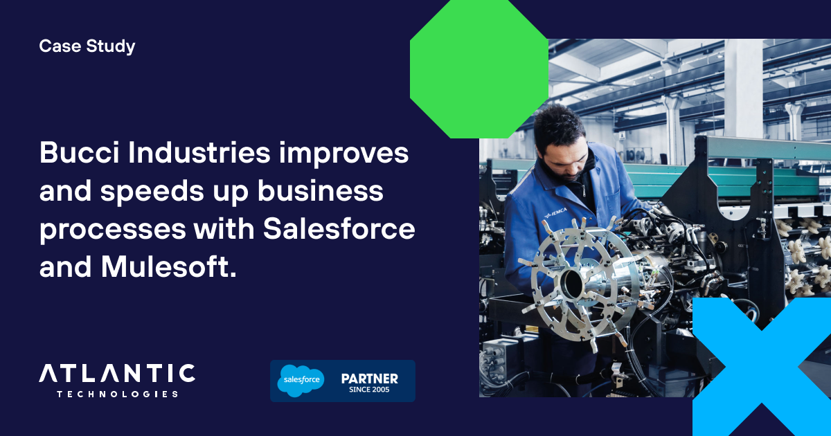 Bucci Industries: Salesforce and Mulesoft for Manufacturing | Atlantic Technologies