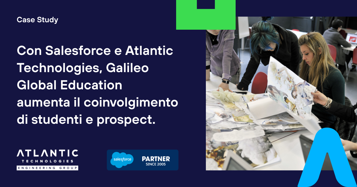 Galileo Global Education sceglie Salesforce e Atlantic Technologies